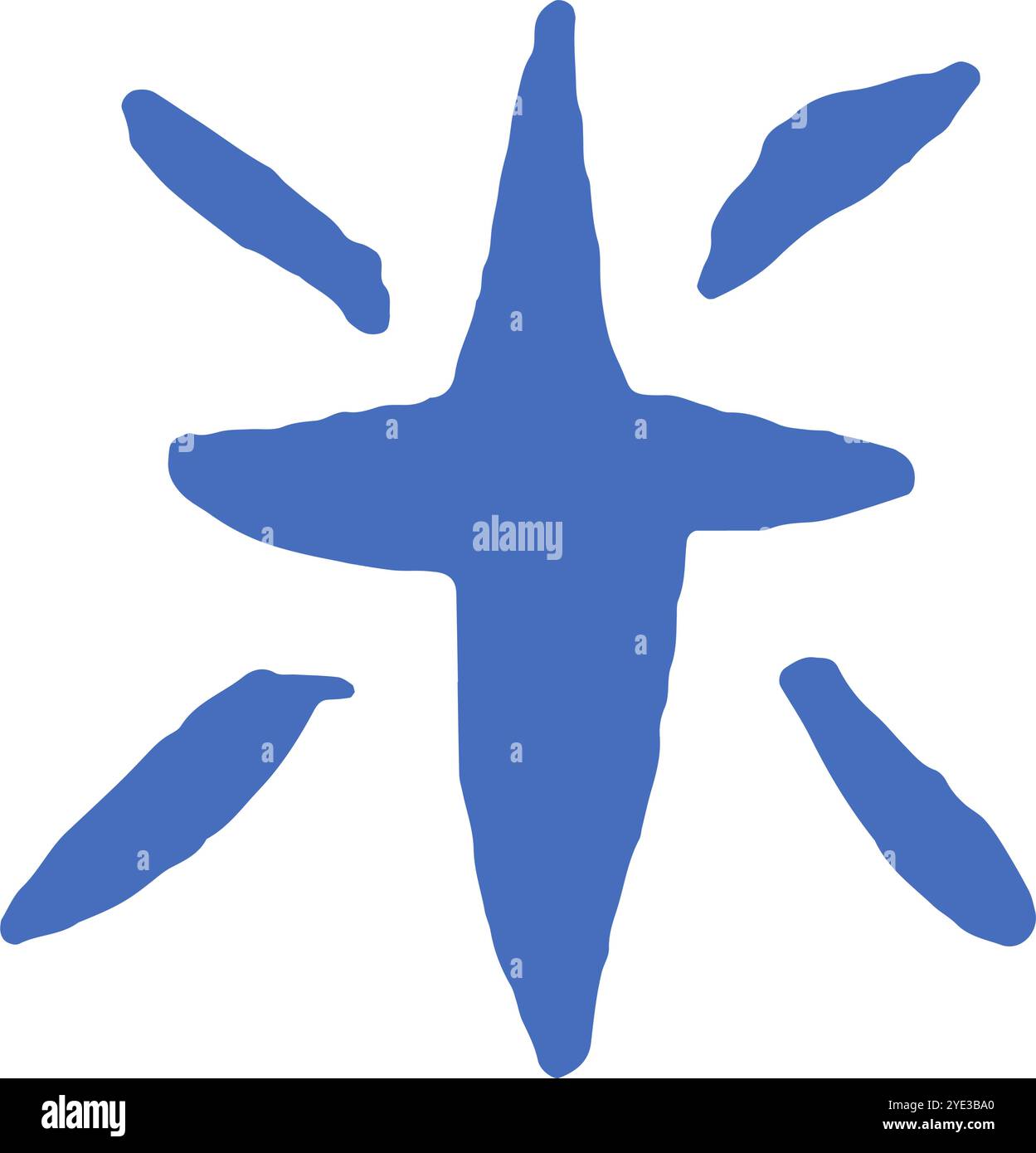 Abstract Blue Star Shape vector Stock Vector Image & Art - Alamy