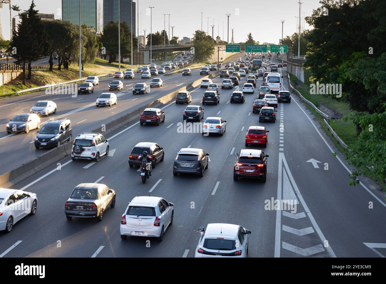 Buenos Aires, Argentina. October 27, 2024. View of General Paz Avenue ...