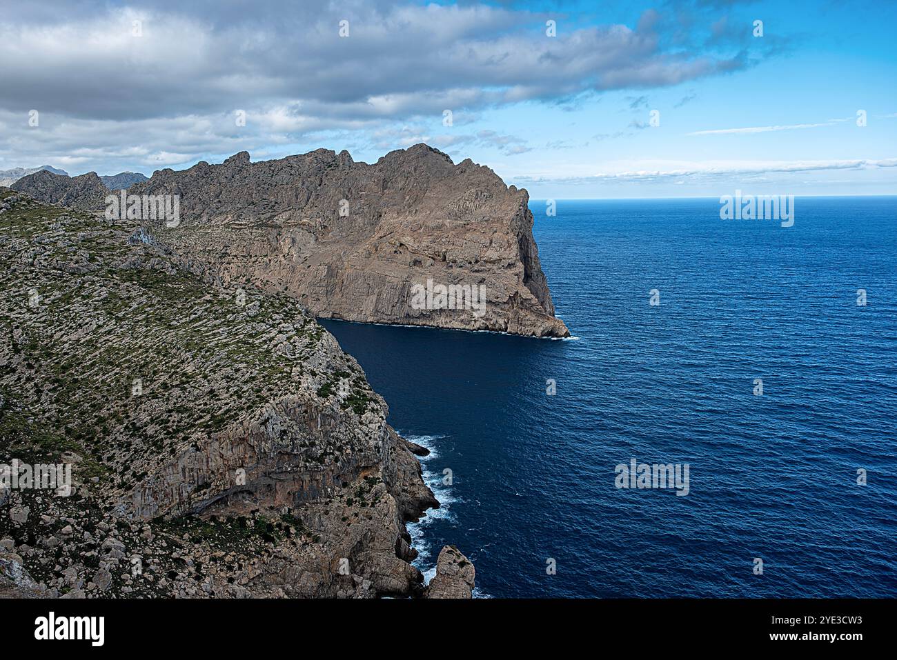 Landscape photography of cliffs and rocky coast, cape, stones, trees ...
