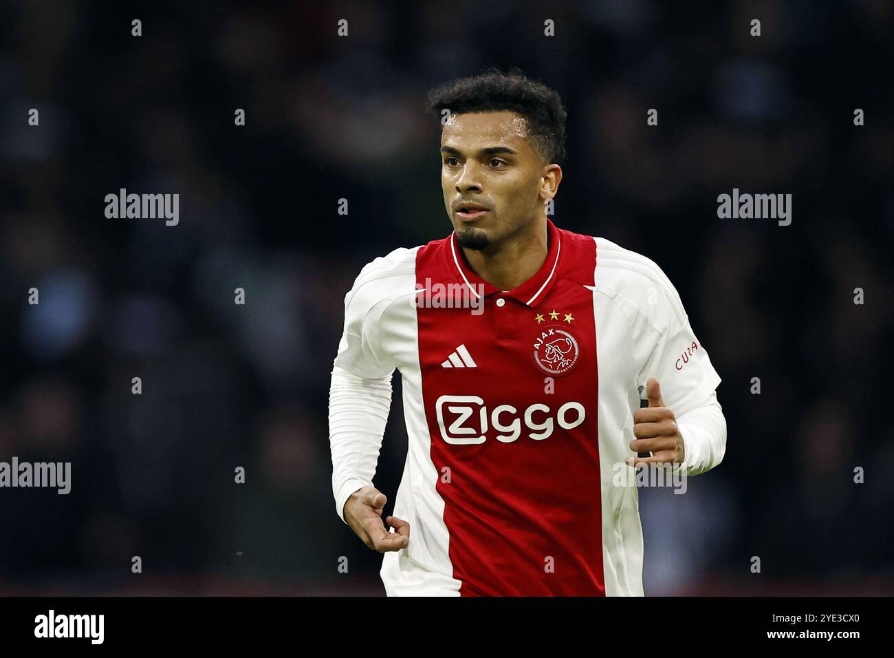 AMSTERDAM - Owen Wijndal of Ajax during the Dutch Eredivisie match ...