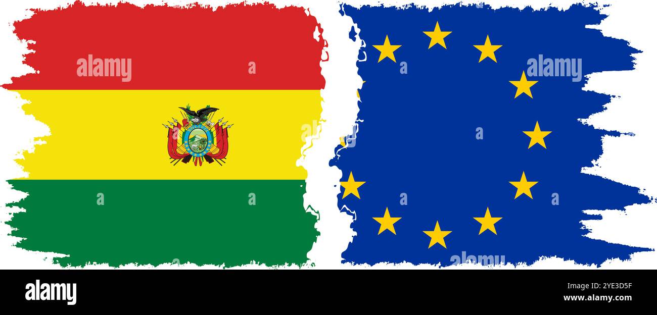 Bolivia european union flag Stock Vector Images - Alamy