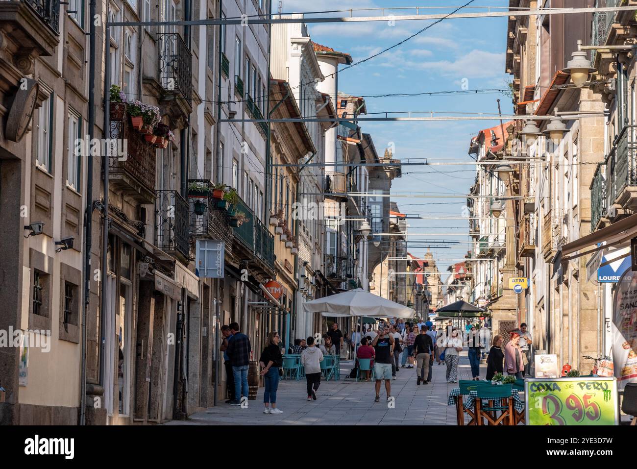 Braga, Portugal - Mai 24, 2024 - Old town of Braga showcasing busy Dom ...