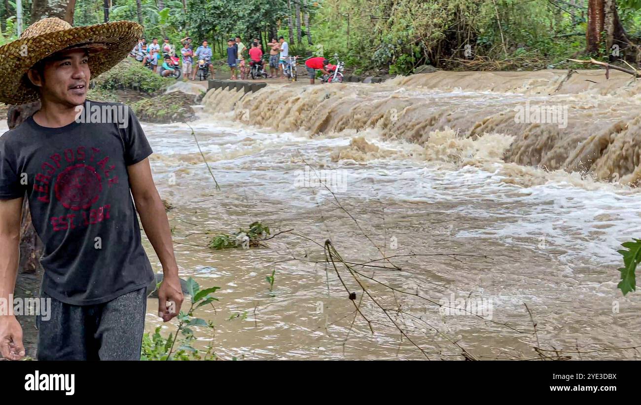 Laguna, Luzon Island, Philippines. Oct 25,2024: Heavy rains turned a ...