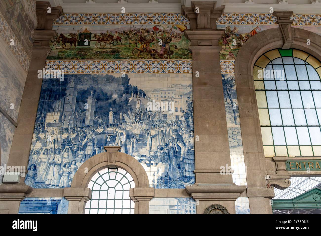 Porto, Portugal - Mai 28, 2024 - Picturesque Azulejo ceramic tiles at ...