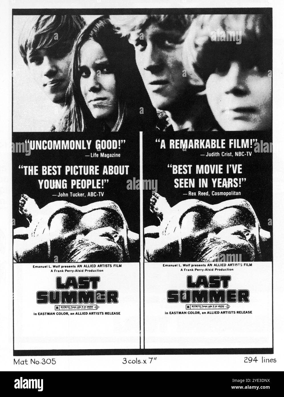 RICHARD THOMAS BARBARA HERSHEY BRUCE DAVISON and CATHERINE BURNS in ...