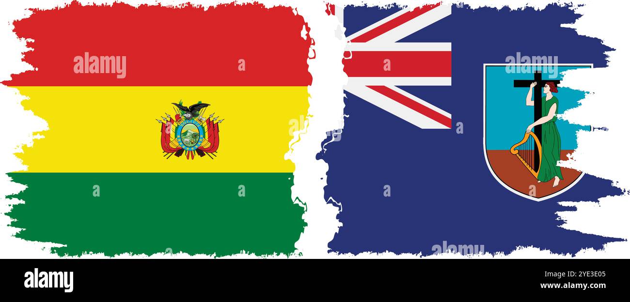 Bolivia montserrat flag Stock Vector Images - Alamy