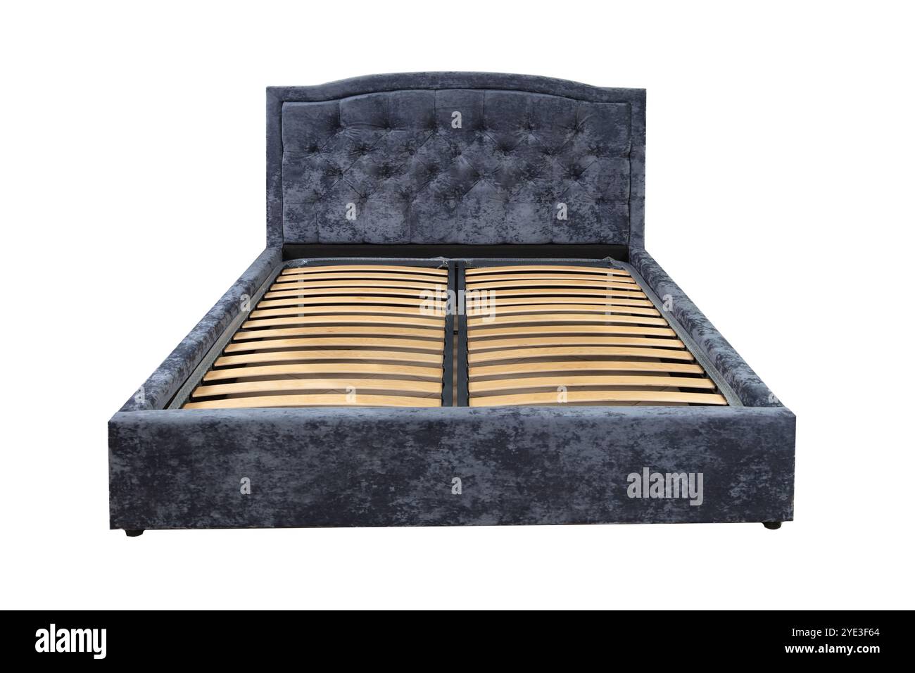 Modern bedroom wooden bed Cut Out Stock Images & Pictures - Alamy