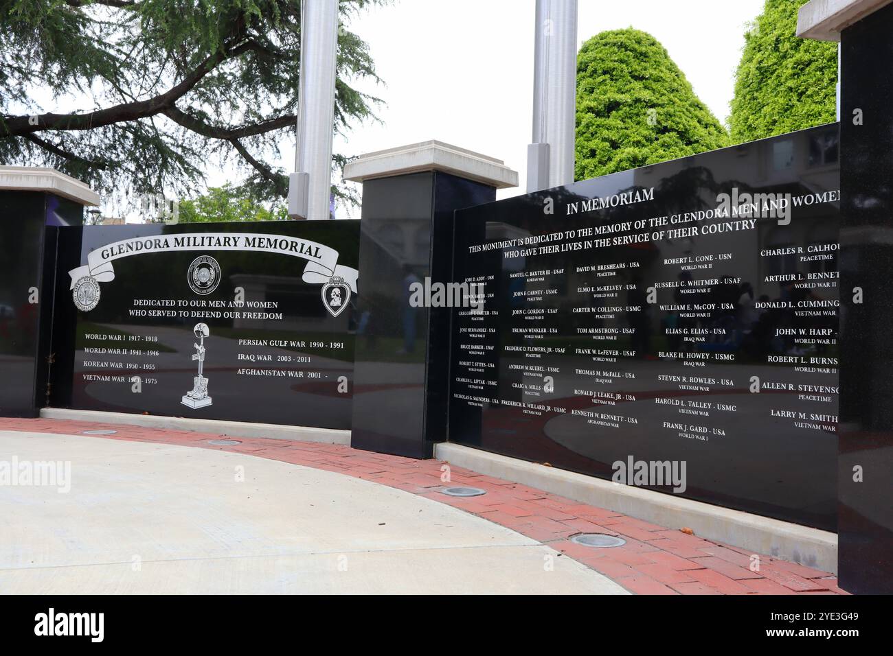 Glendora (LA County), California: Glendora Military Memorial Monument ...