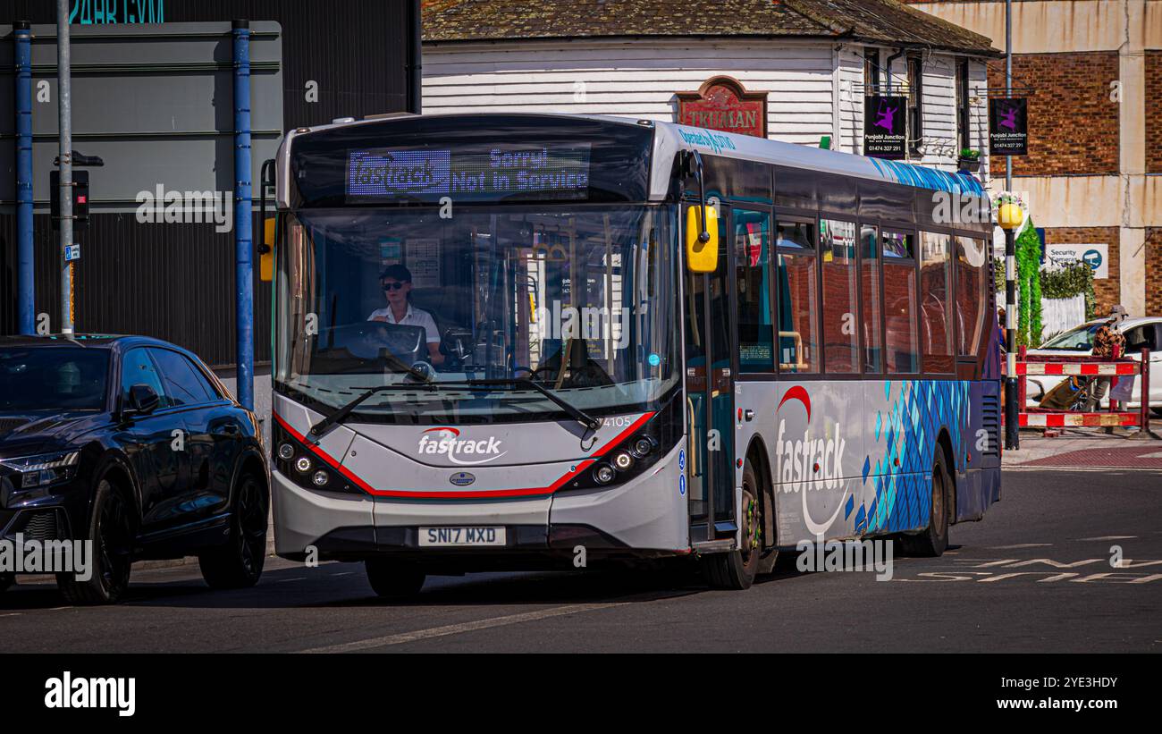 Arriva Kent Thameside - Fastrack bus Stock Photo - Alamy