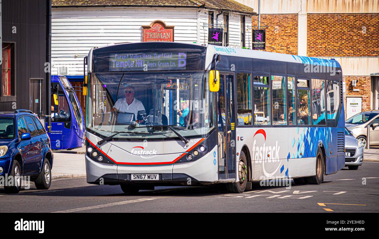 Arriva Kent Thameside - Fastrack bus Stock Photo - Alamy