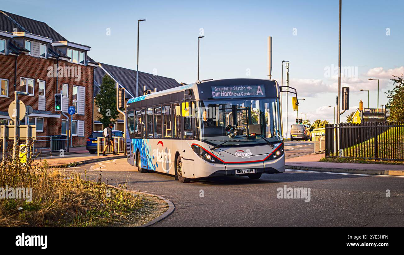 Arriva Kent Thameside - Fastrack bus Stock Photo - Alamy