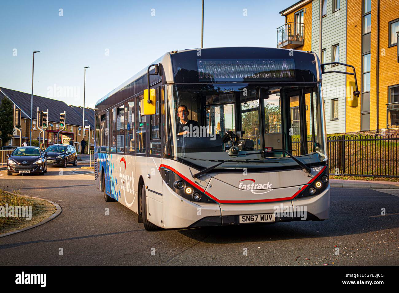 Arriva Kent Thameside - Fastrack bus Stock Photo - Alamy