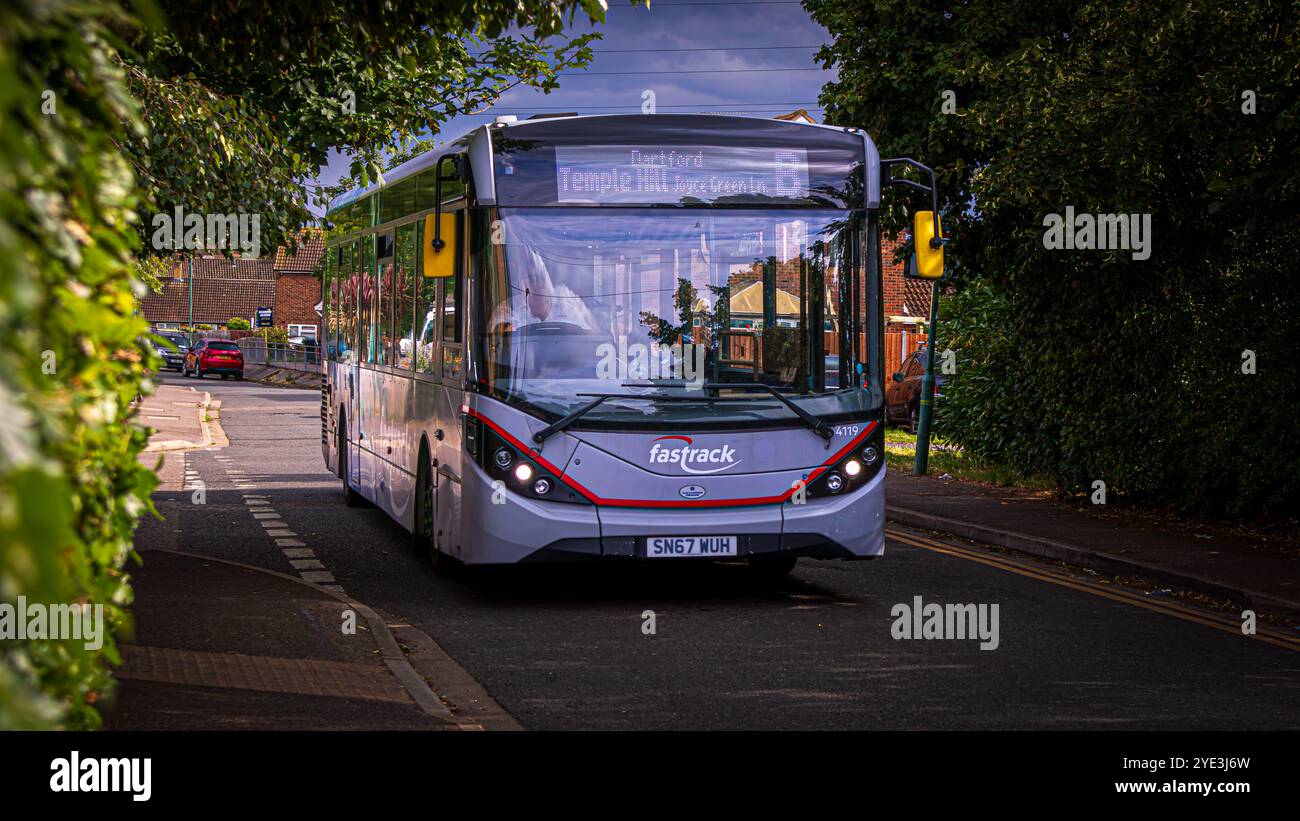 Arriva Kent Thameside - Fastrack bus Stock Photo - Alamy