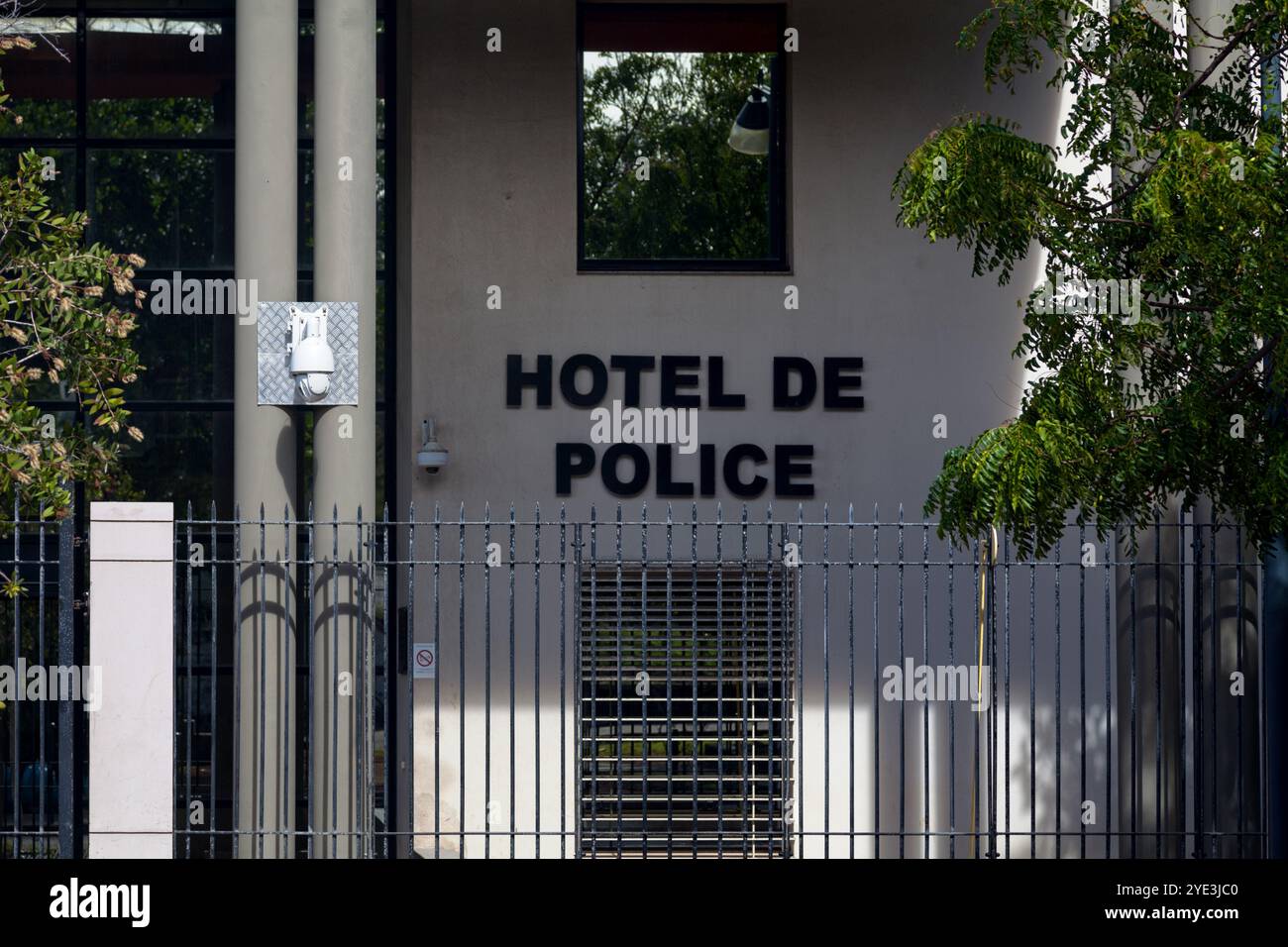 Facade of the Hôtel de Police (Police station) of Saint-Pierre de la ...
