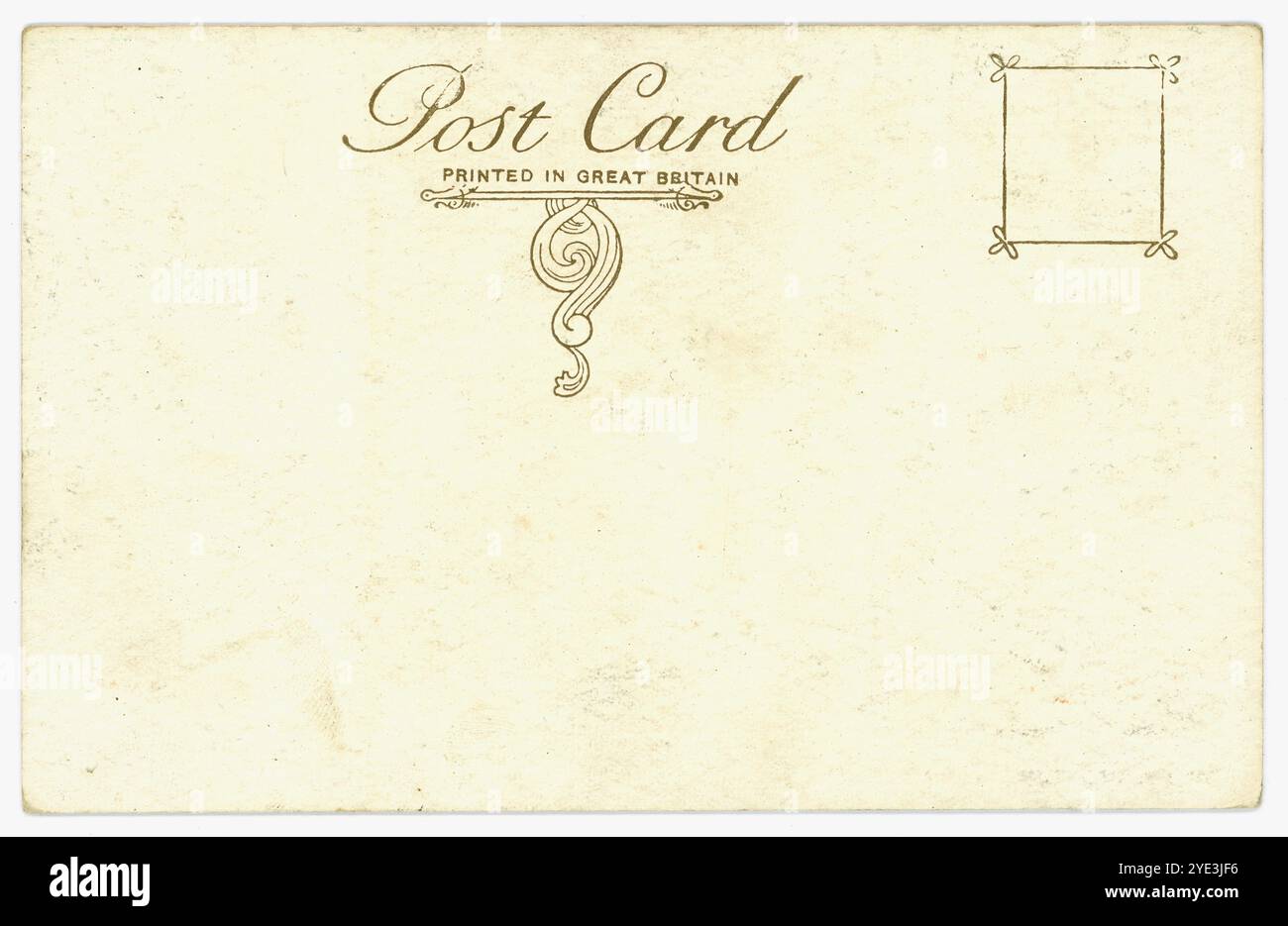 Blank Vintage Postcard Template