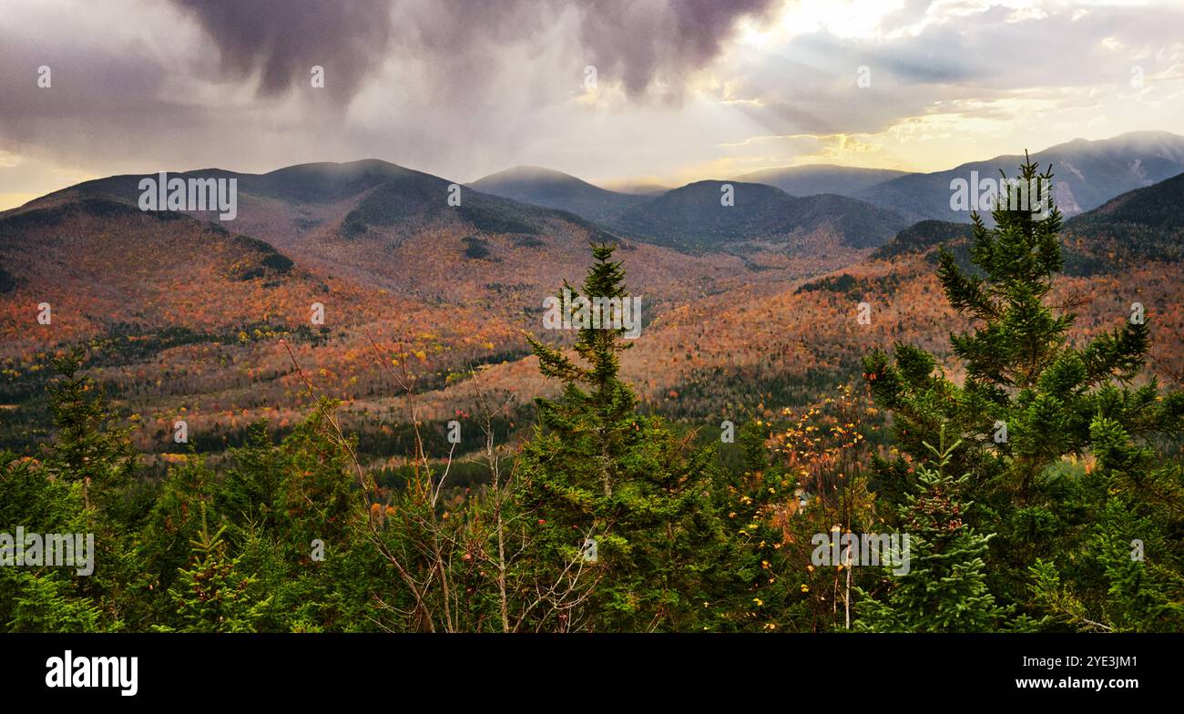 View from the top of Mt. Jo in Autumn in the Adirondacks high peak ...