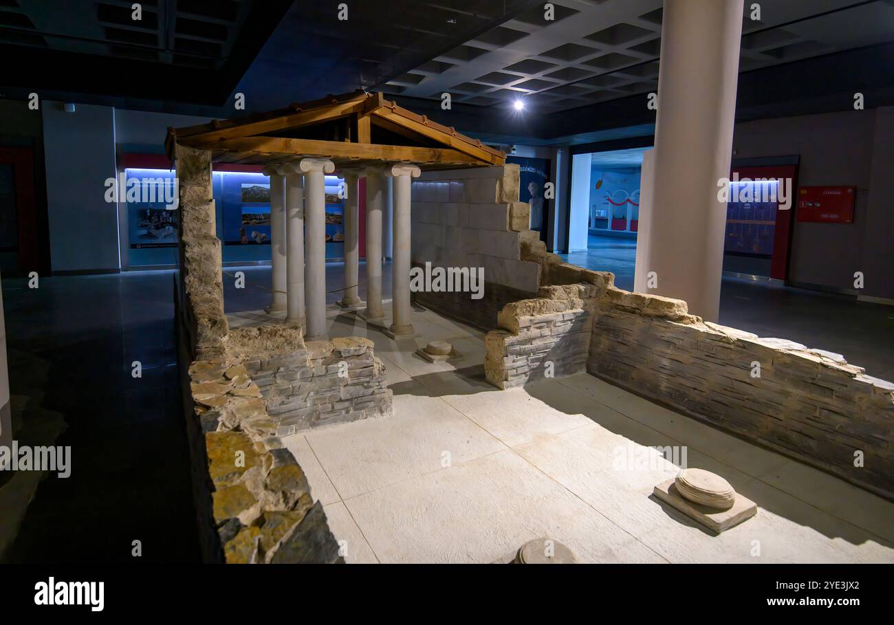 Aydin, Turkey. Aydin Archaeological Museum. The Museum contains statues ...