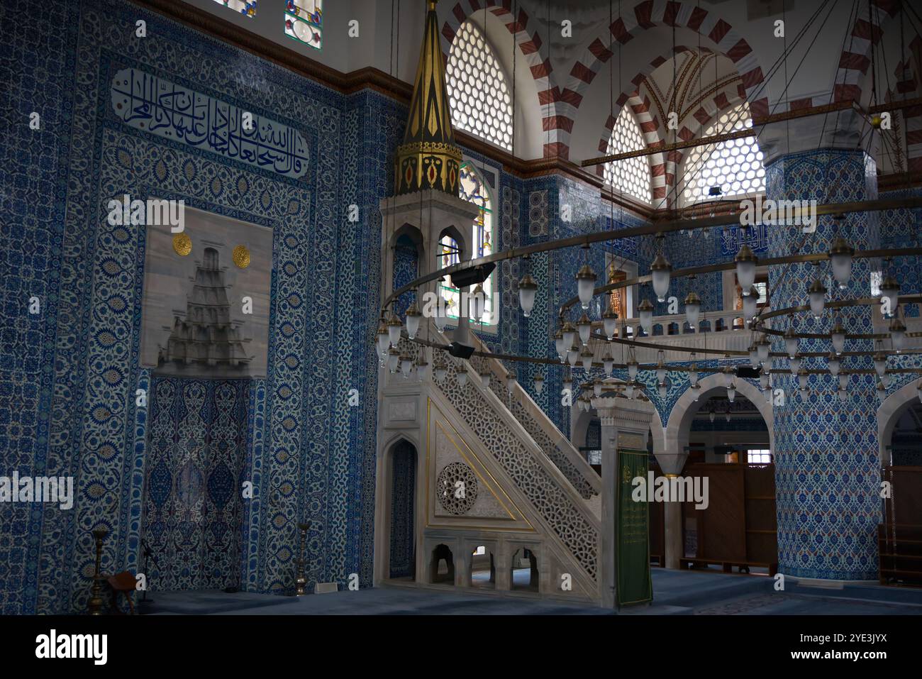 Interior of Rustem Pasha Mosque, Turkey Stock Photo - Alamy