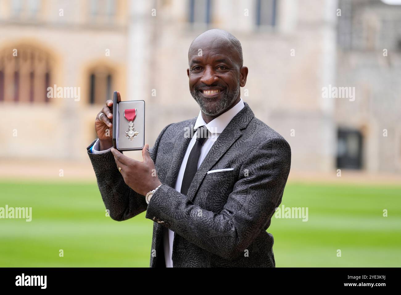 Christopher Powell after being made a Member of the Order of the ...