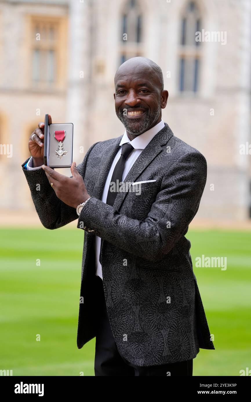 Christopher Powell after being made a Member of the Order of the ...