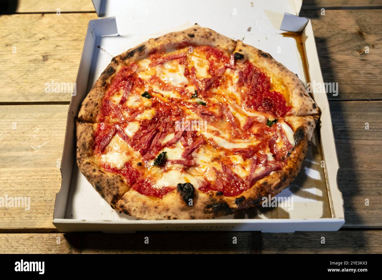 Pepperoni pizza, Sitges, Catalonia, Spain Stock Photo - Alamy