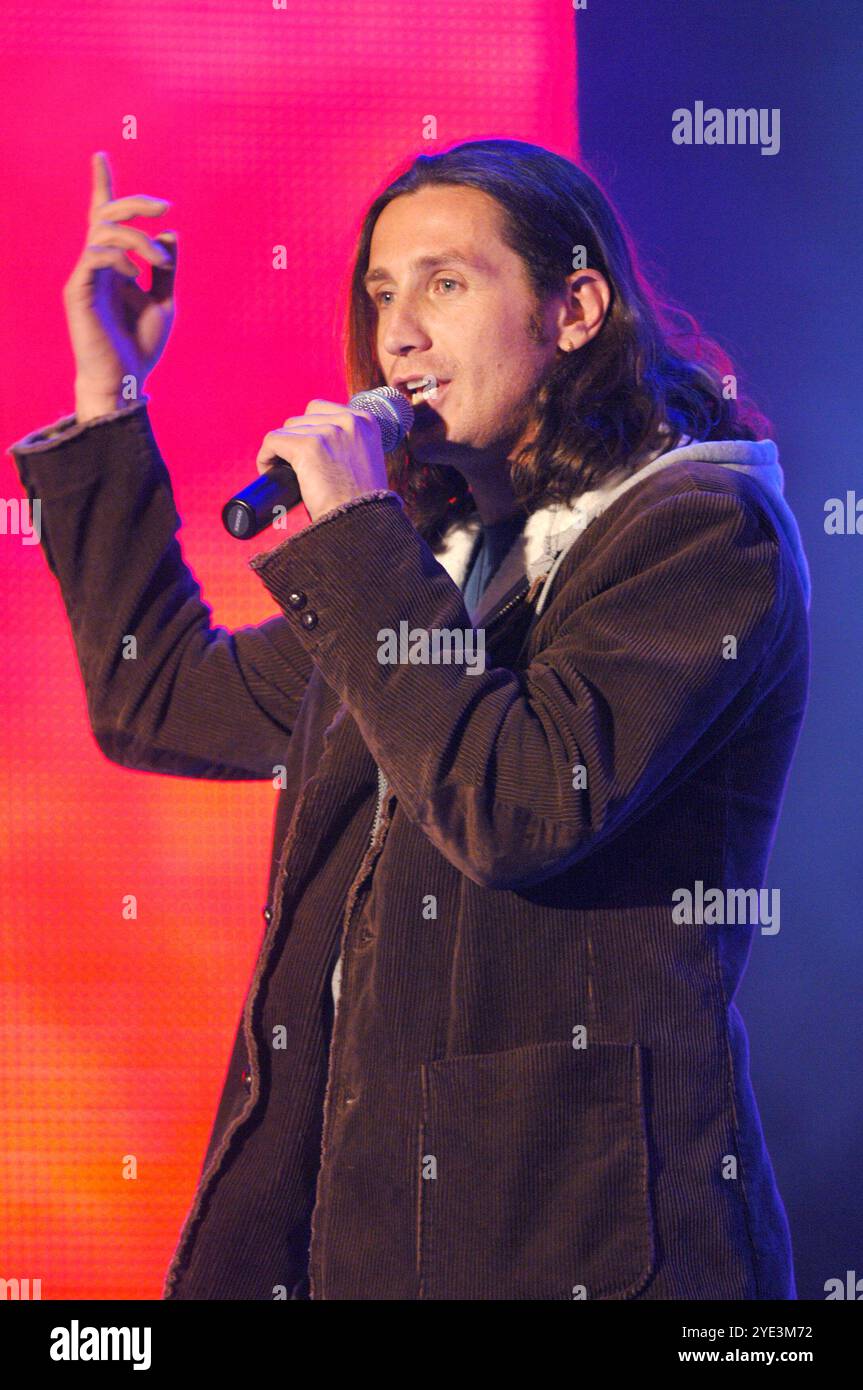 Milan Italy 23/04/2006: Povia, Italian singer,during live concert at ...