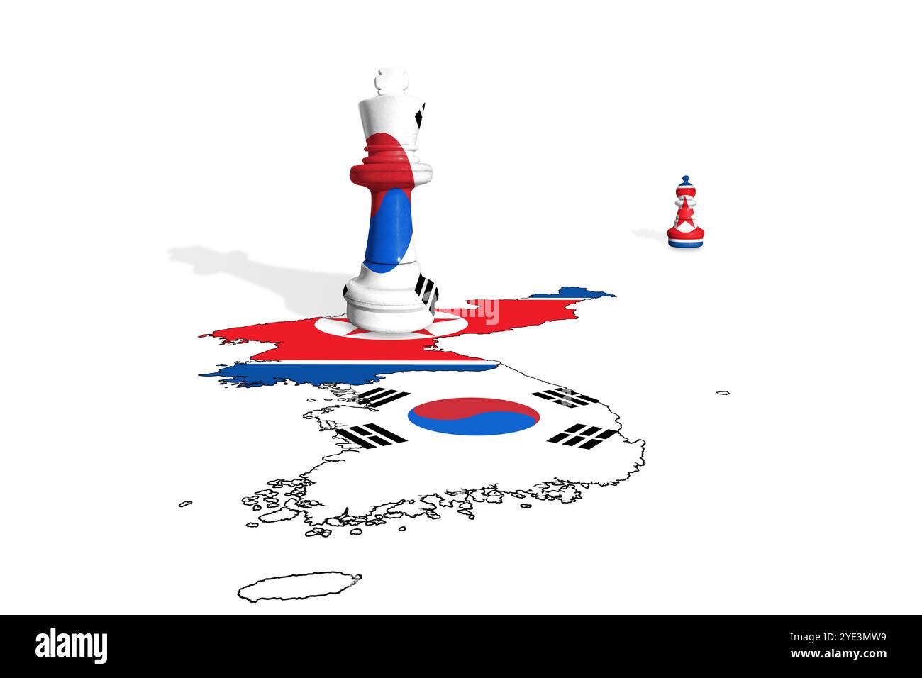 Japan south korea Cut Out Stock Images & Pictures - Alamy