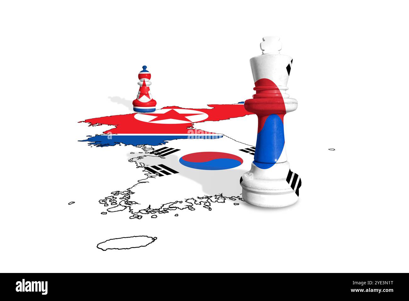 America north korea Cut Out Stock Images & Pictures - Alamy