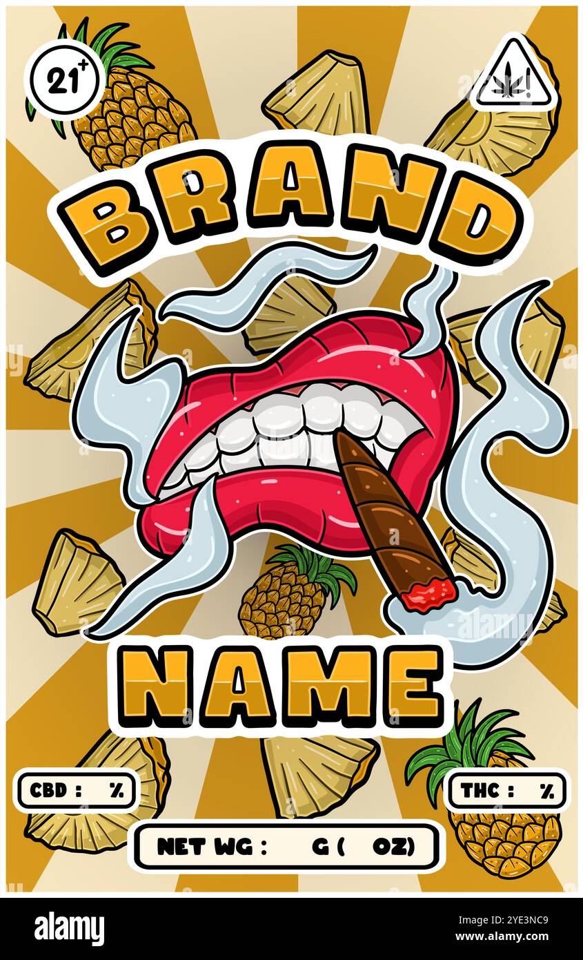 Cannabis strains vector vectors hi-res stock photography and images - Alamy