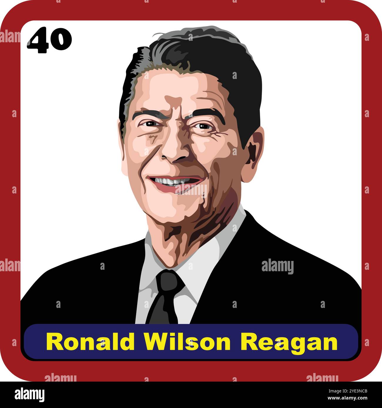 Ronald reagan clipart hi-res stock photography and images - Alamy