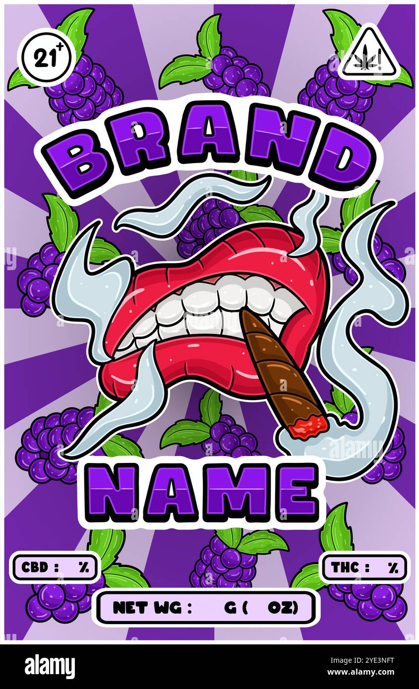 Grape tobacco Stock Vector Images - Alamy