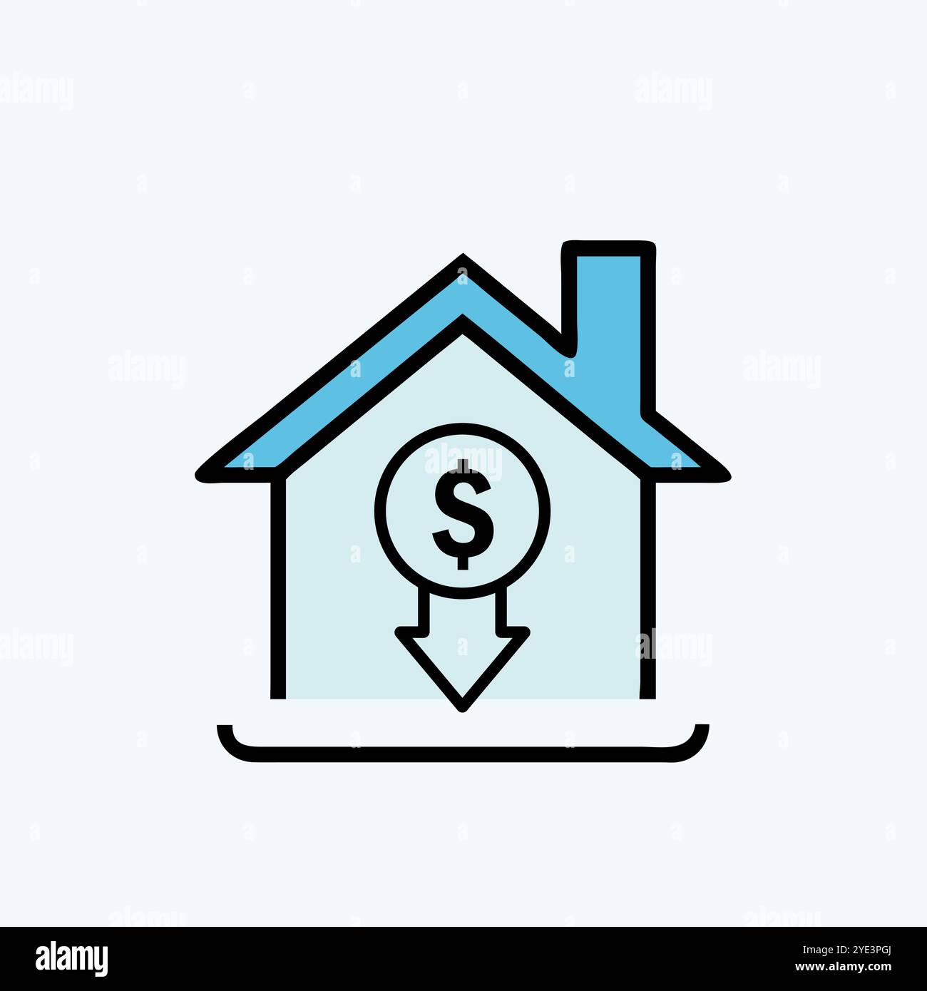 Real estate down Stock Vector Images - Alamy