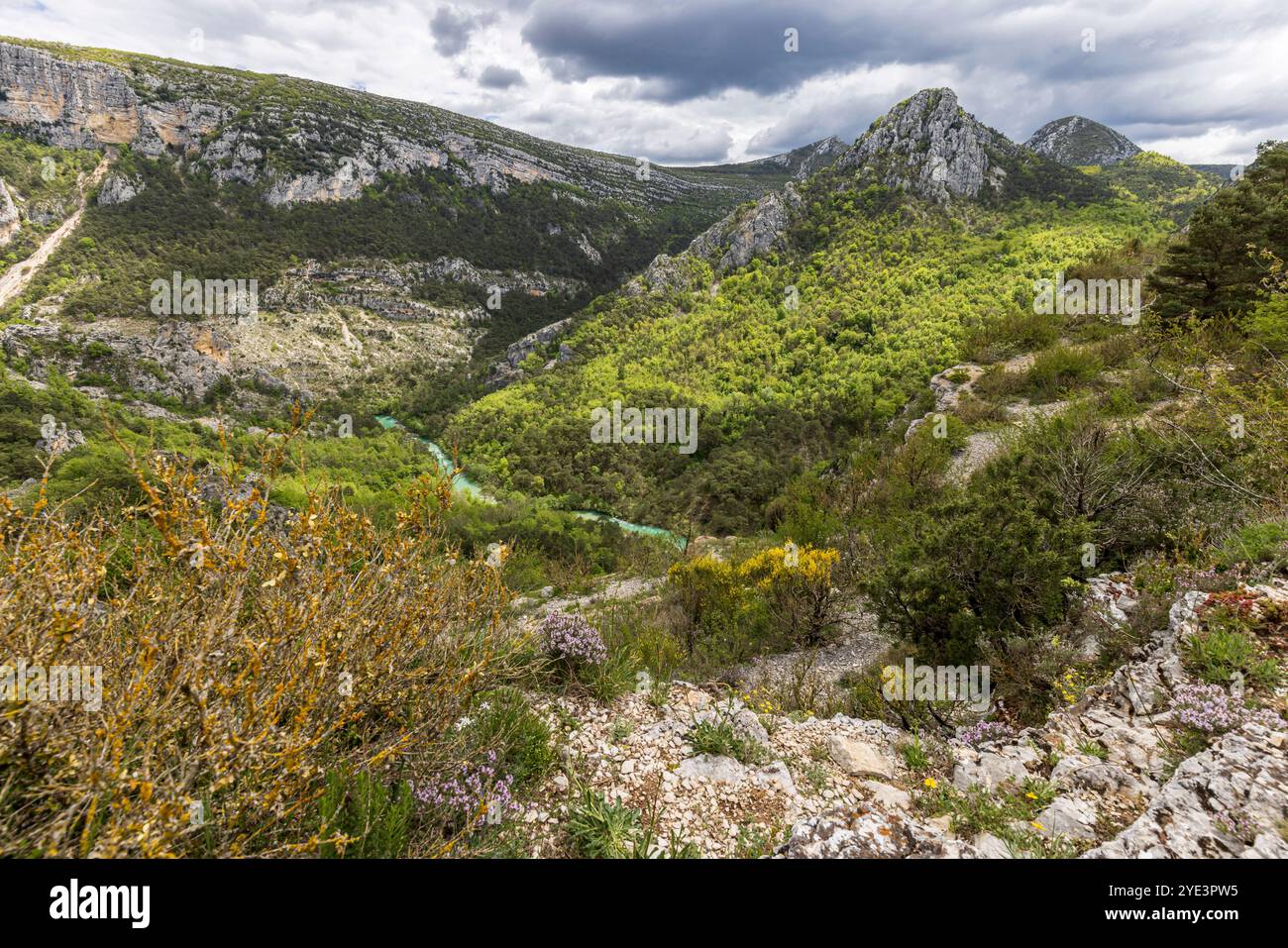 Scenic view Gorges du Verdon from Point Sublime , Grand Canyon Aiguines ...