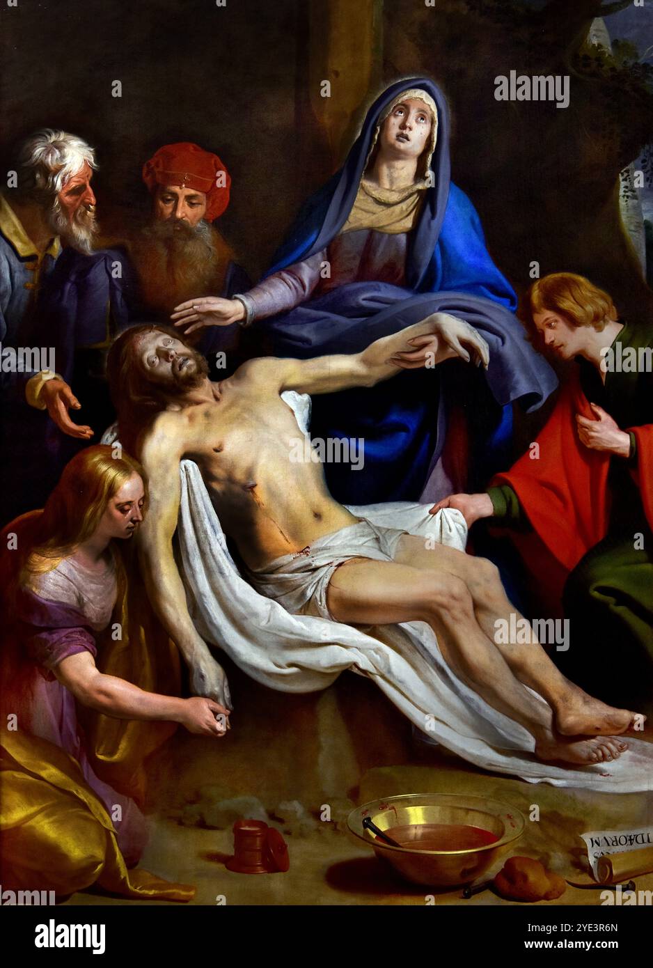 The Lamentation of Christ 1640 by Gaspar de Crayer. Museum of Fine Arts of Dijon France ...