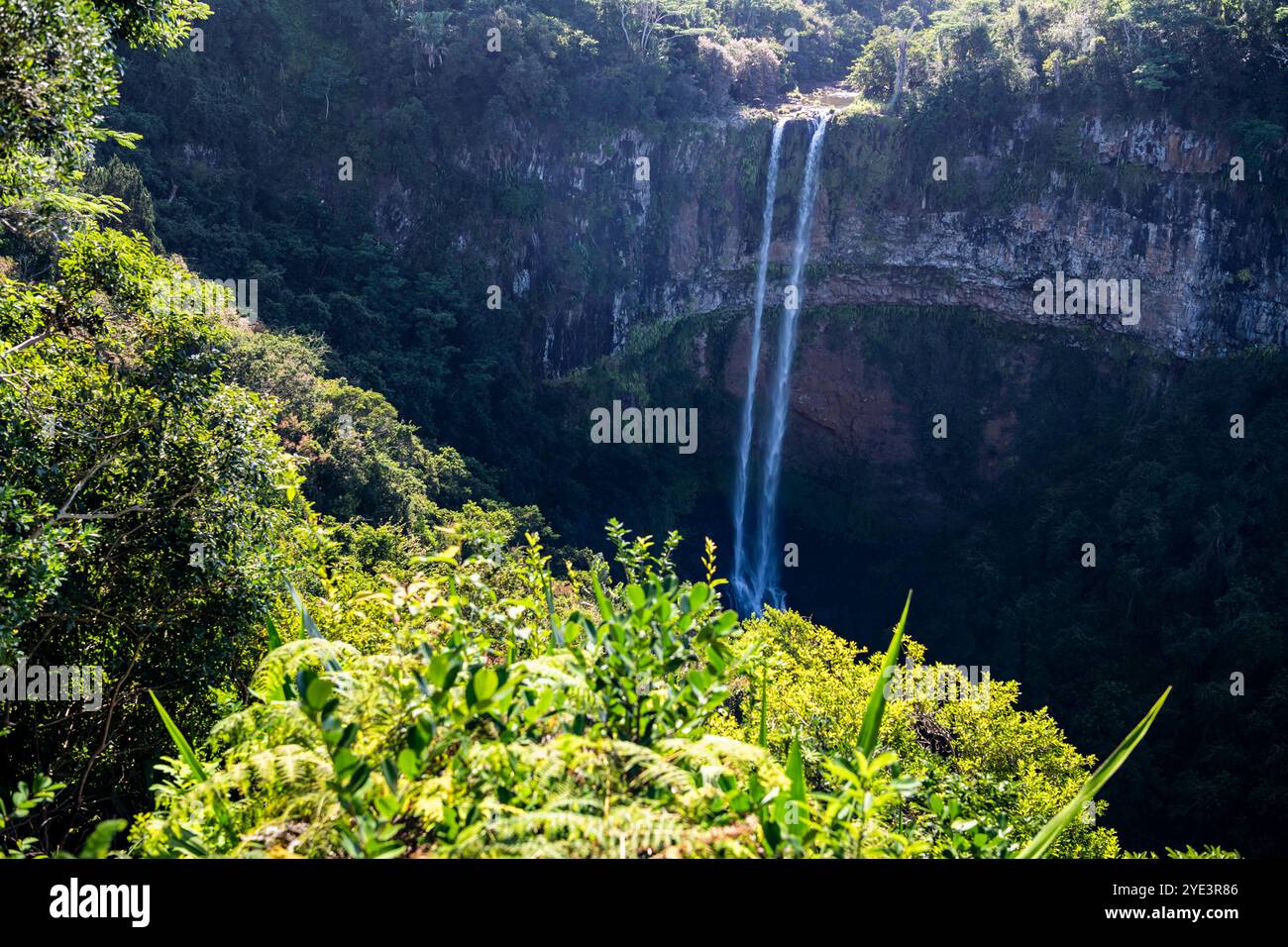 Chamarel Wasserfall, Geopark, indischer Ozean, Insel, Mauritius mcpins ...