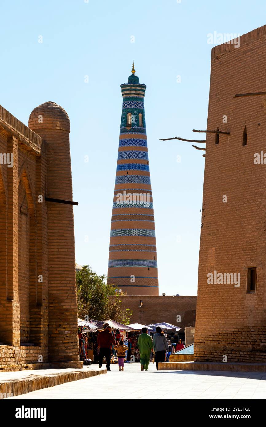 The Islam Hoja Minaret is the highest Minaret of Khiva and city’s best ...