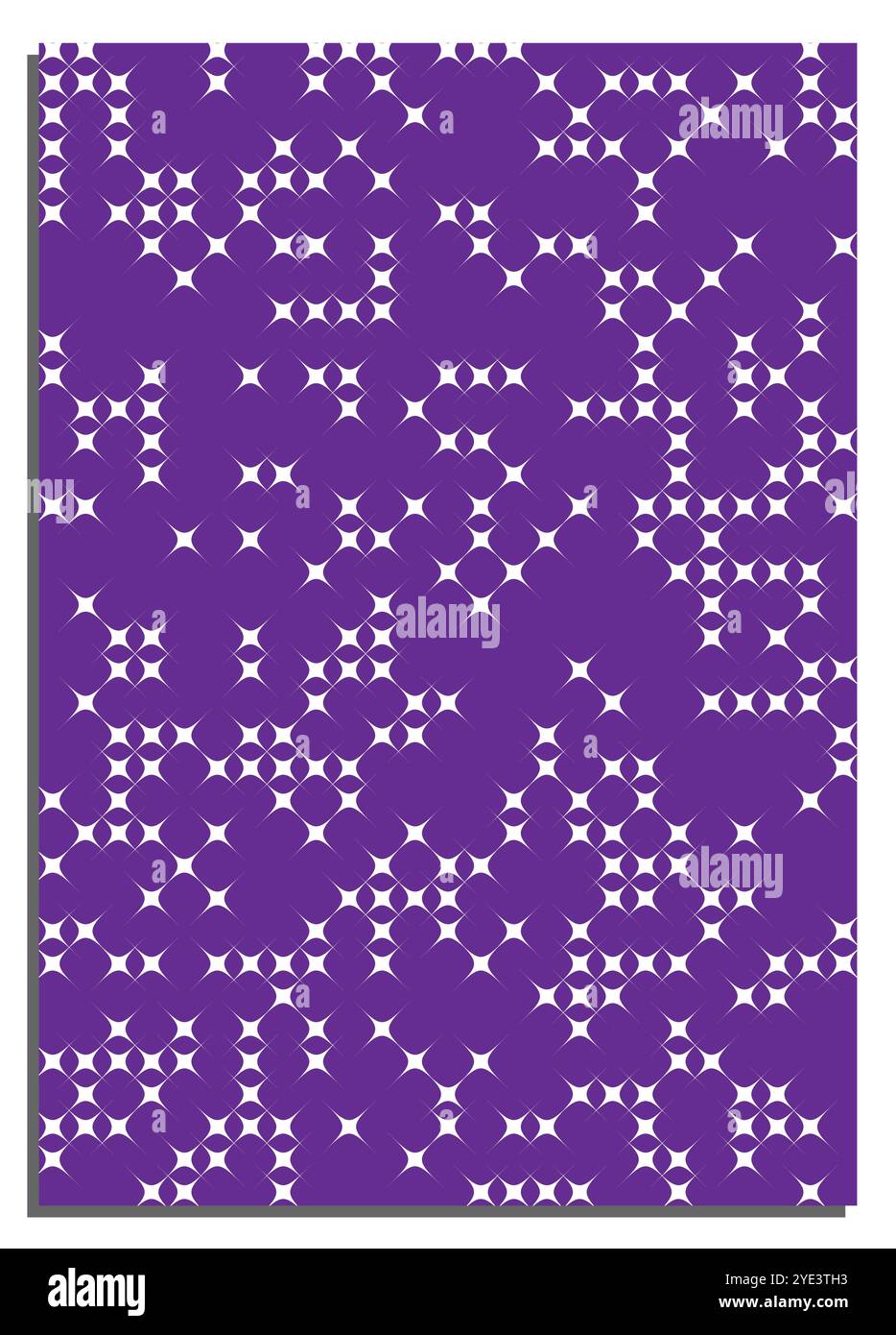 Vertical violet pixels abstract background with stars, cover, title ...