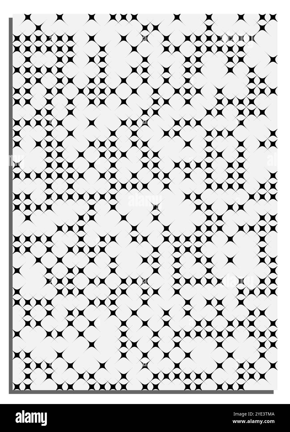 Vertical light grey abstract background with star pixels, cover, title ...