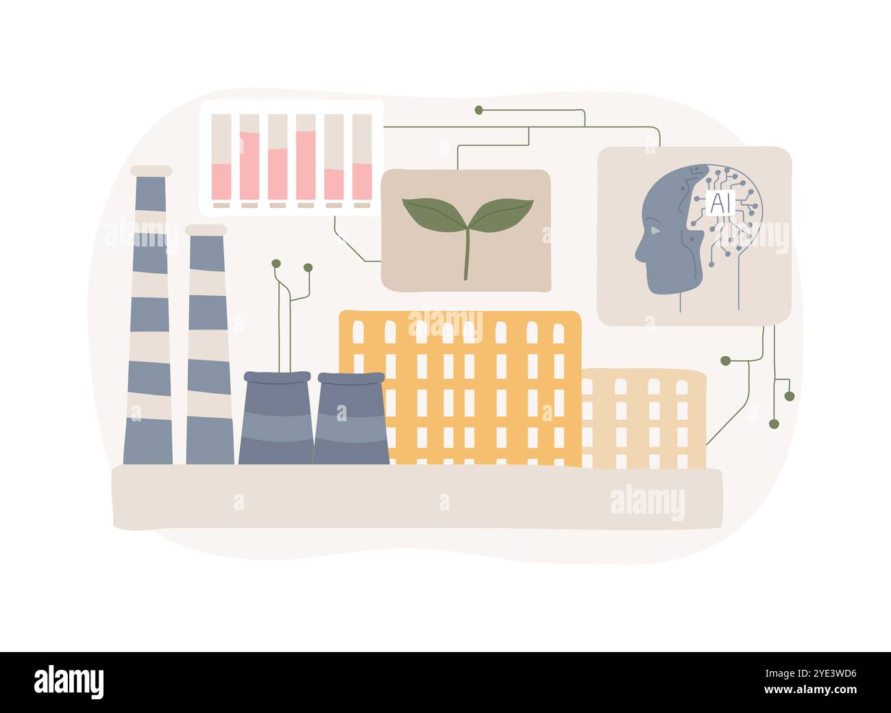 Ai Optimized Sustainability Abstract Concept Vector Illustration Stock Vector Image And Art Alamy