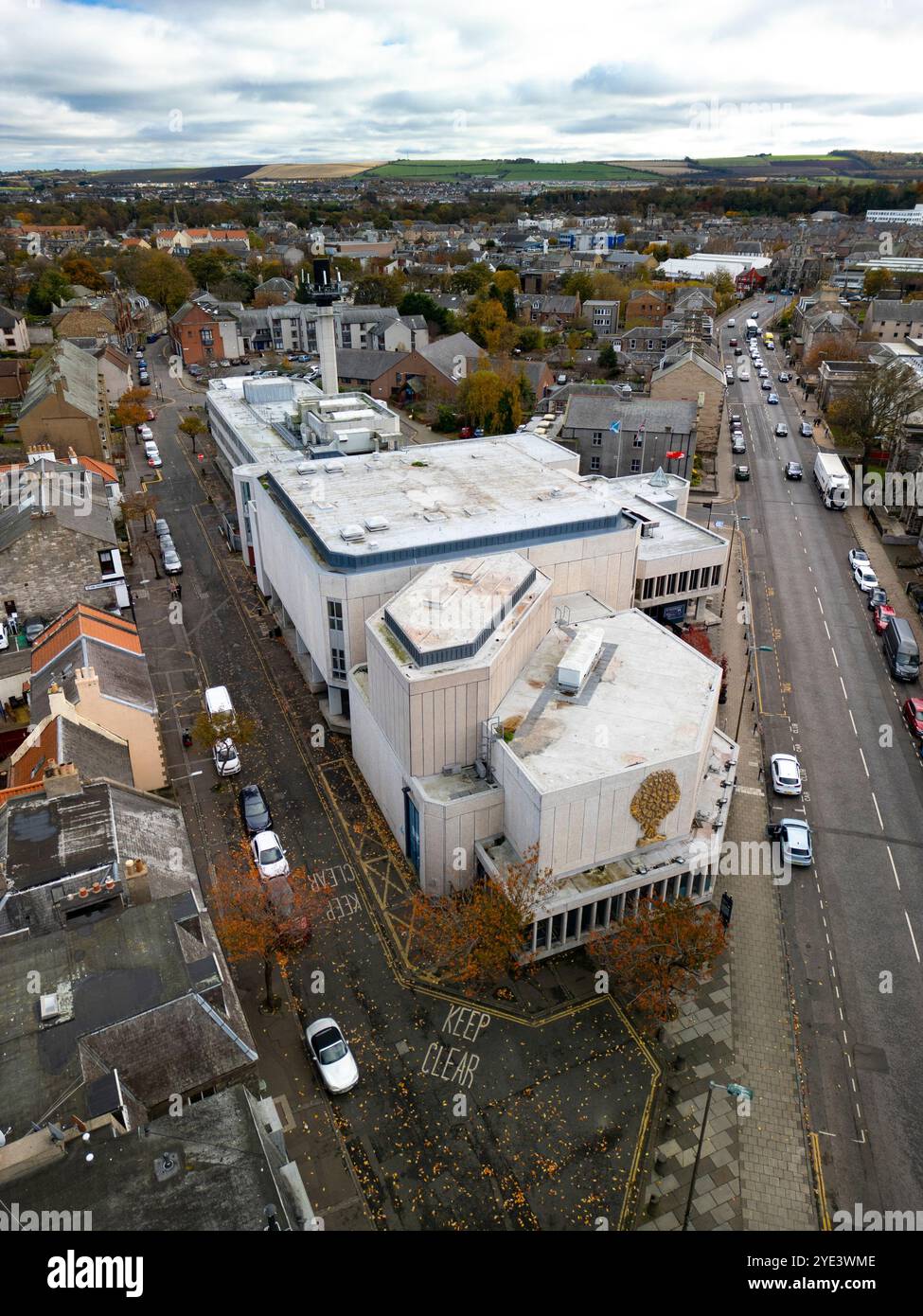 Musselburgh Scotland, UK. 29th October, 2024. Aerial views of Brunton ...
