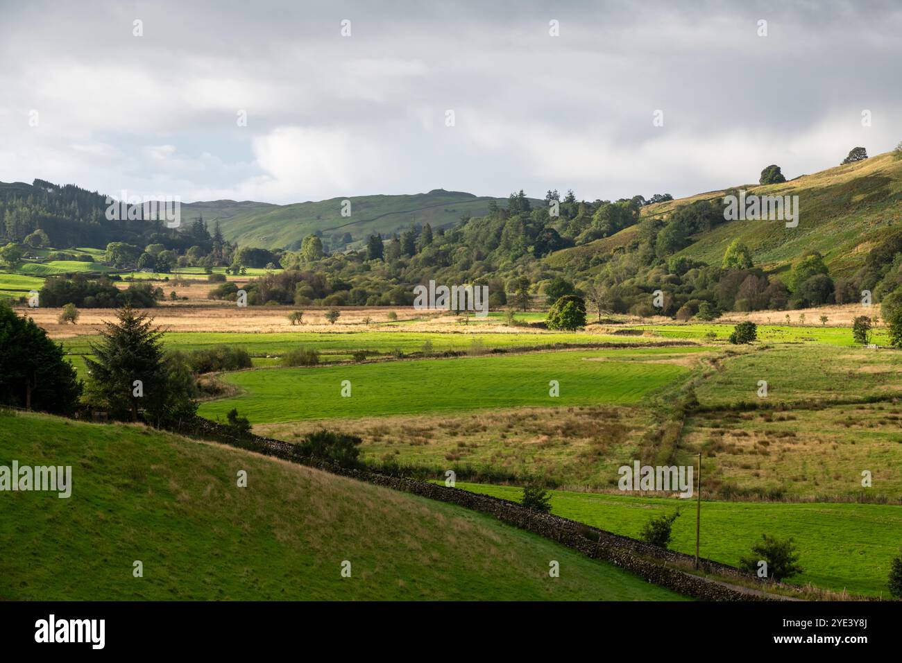 The Kentmere valley, a remote landscape north of Kendal in the Lake ...