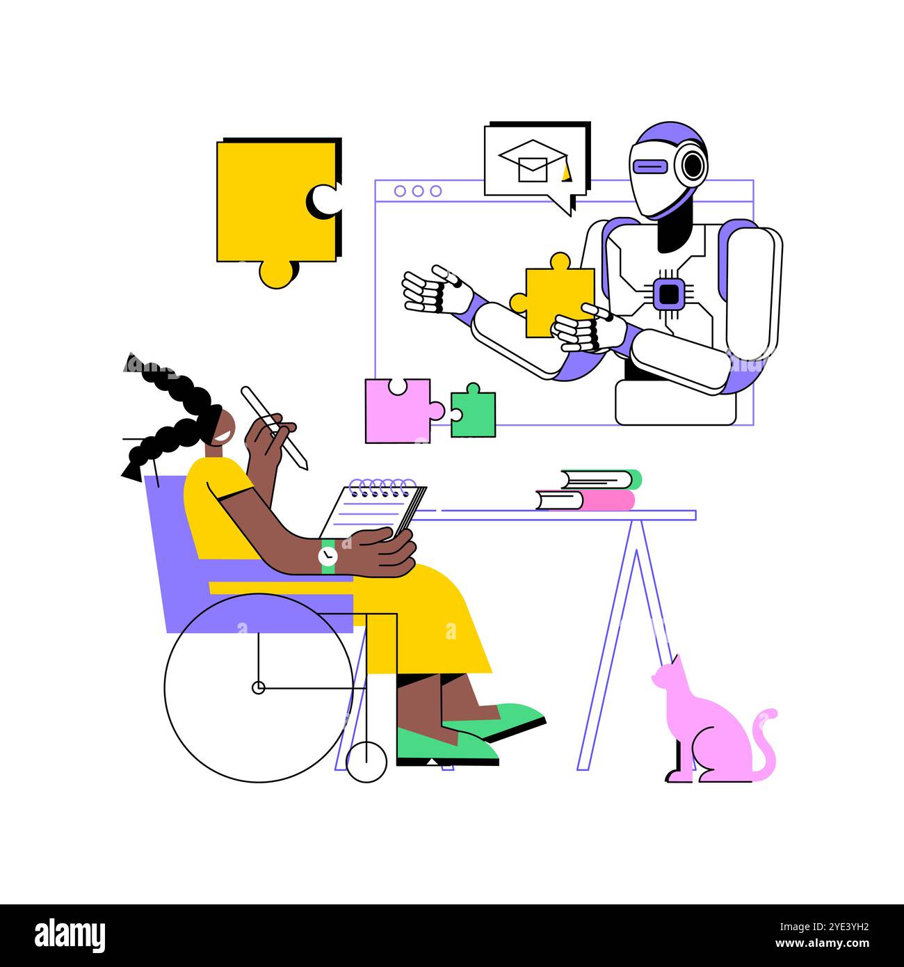 Student with special needs technology hi-res stock photography and ...