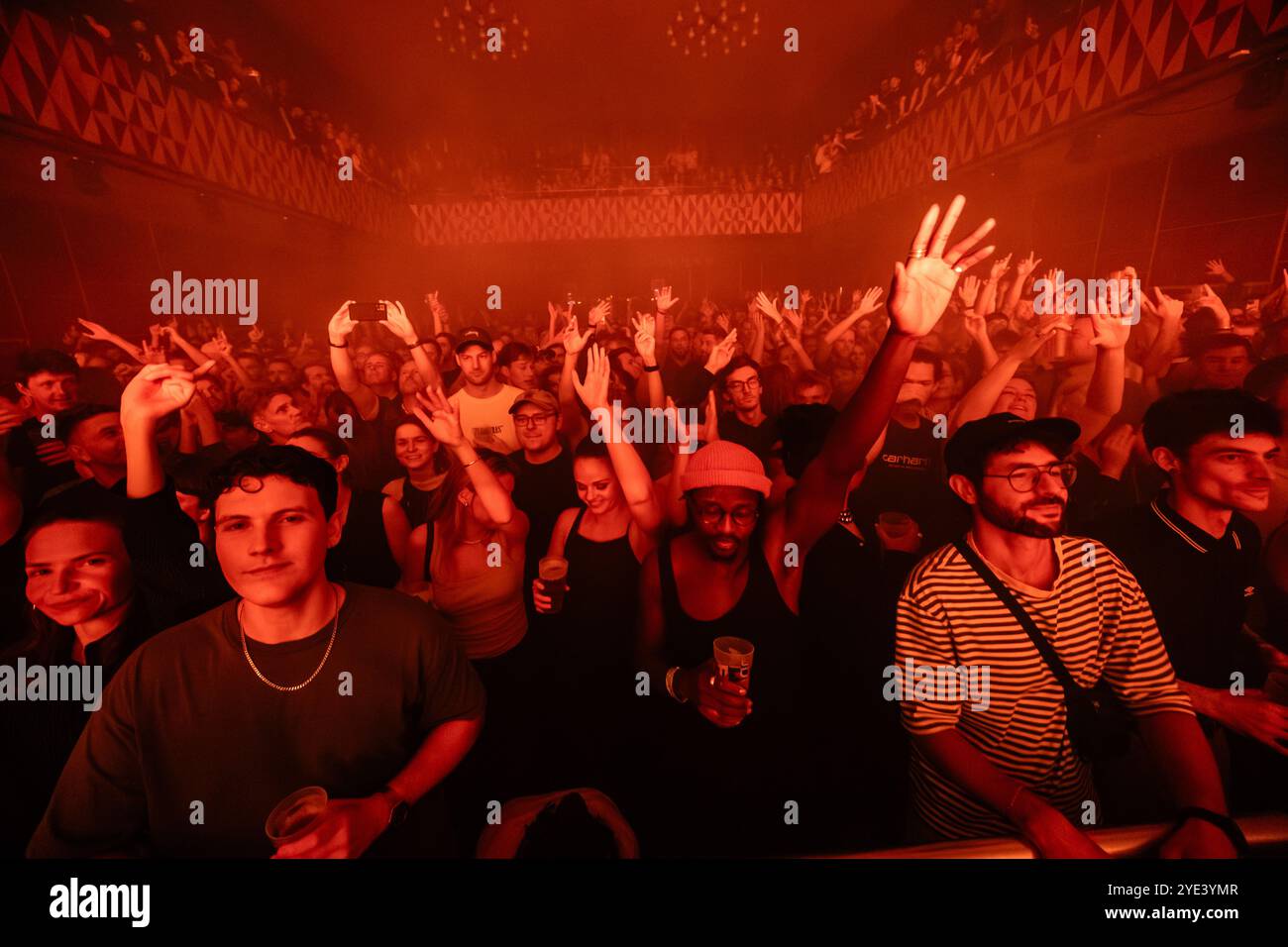Denmark, Copenhagen. 26th, October 2024. Concert goers attend a live ...