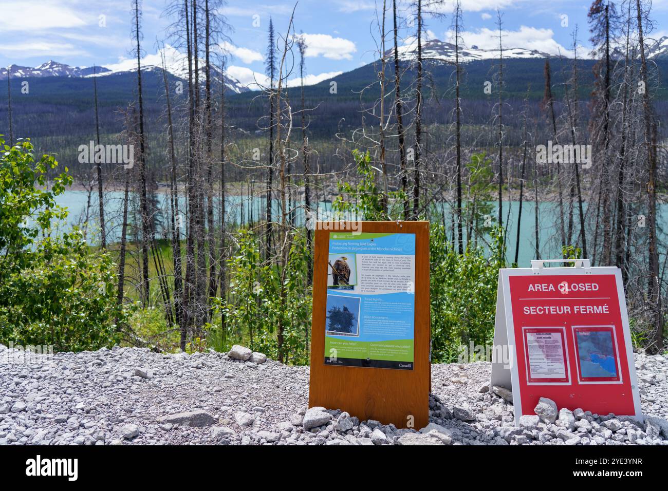 Jasper National Park, Alberta, Canada - June 17 2021 : Sign of ...