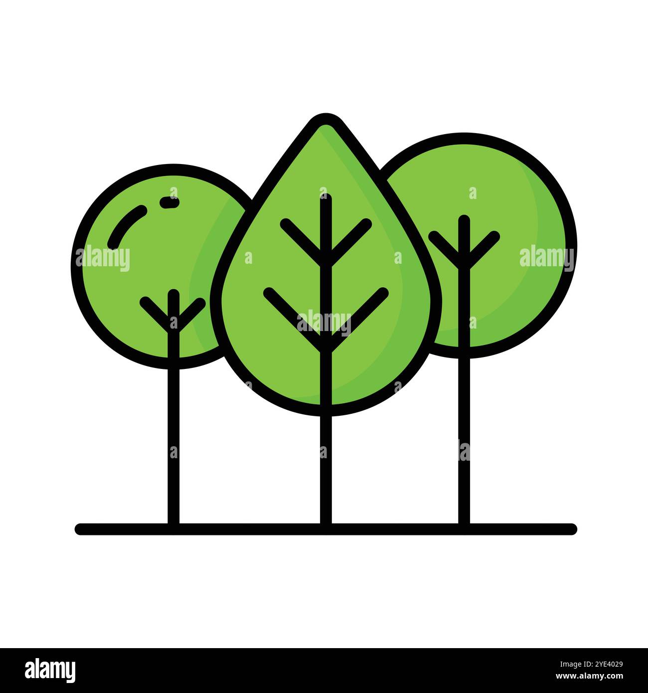 Modern woodland icon hi-res stock photography and images - Alamy