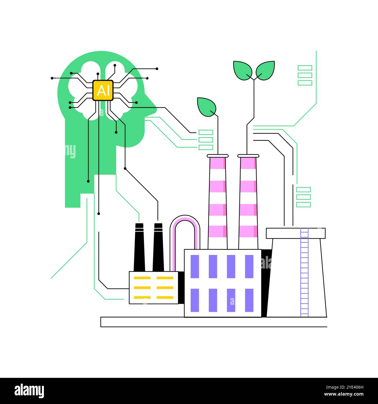 Ai Optimized Sustainability Abstract Concept Vector Illustration Stock Vector Image And Art Alamy