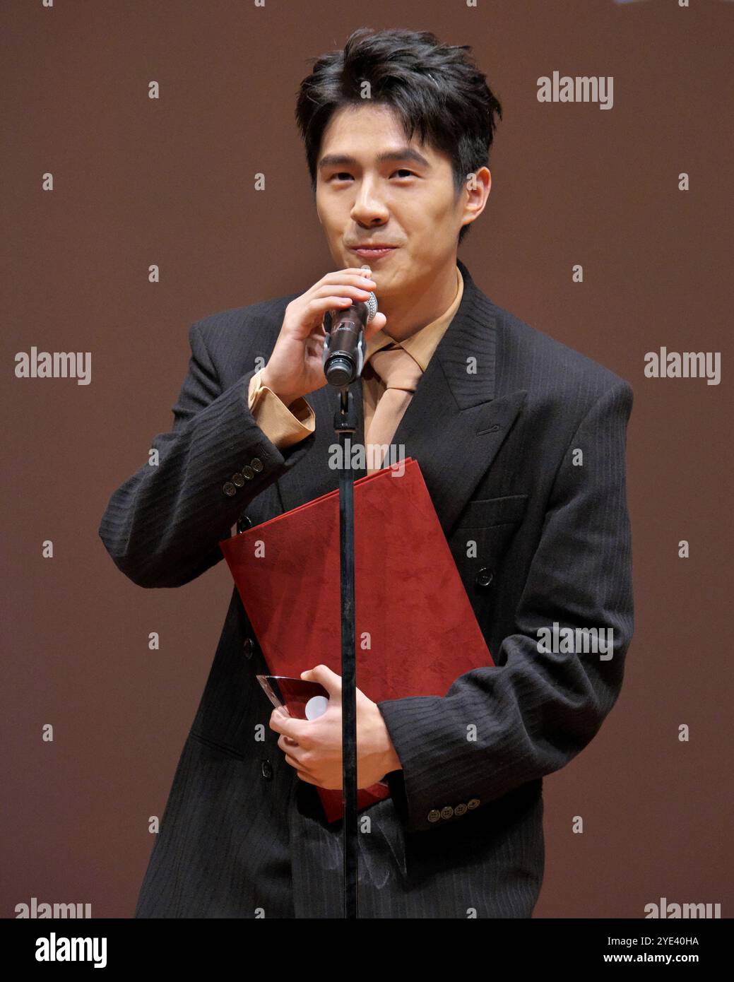 Tokyo, Japan. 29th Oct, 2024. Chinese actor Liu Haoran attends a ...