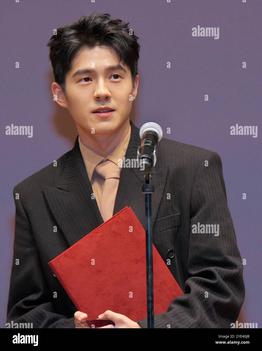 Tokyo, Japan. 29th Oct, 2024. Chinese actor Liu Haoran attends a closing ceremony for the China ...