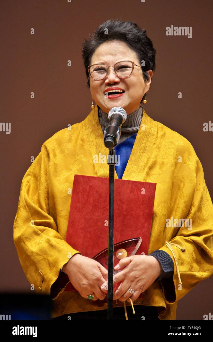 Tokyo, Japan. 29th Oct, 2024. Chinese Director Hu Mei attends a closing ...