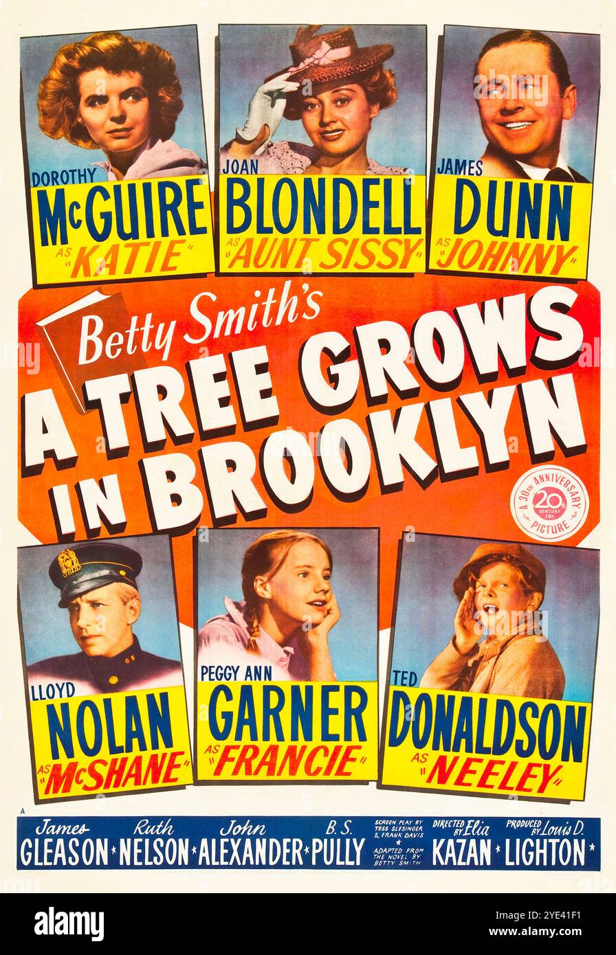 Betty Smith's A Tree Grows in Brooklyn - old film poster feat Dorothy ...